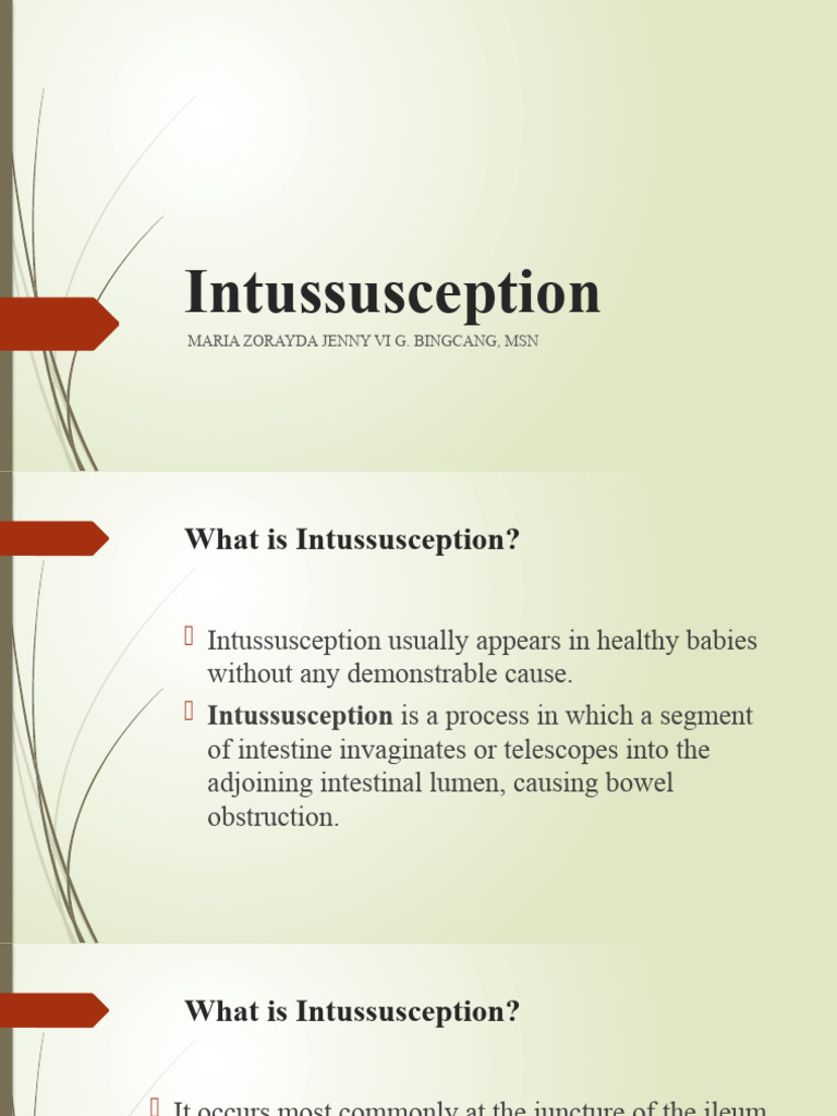 Intussusception | PDF | Ct Scan | Clinical Medicine
