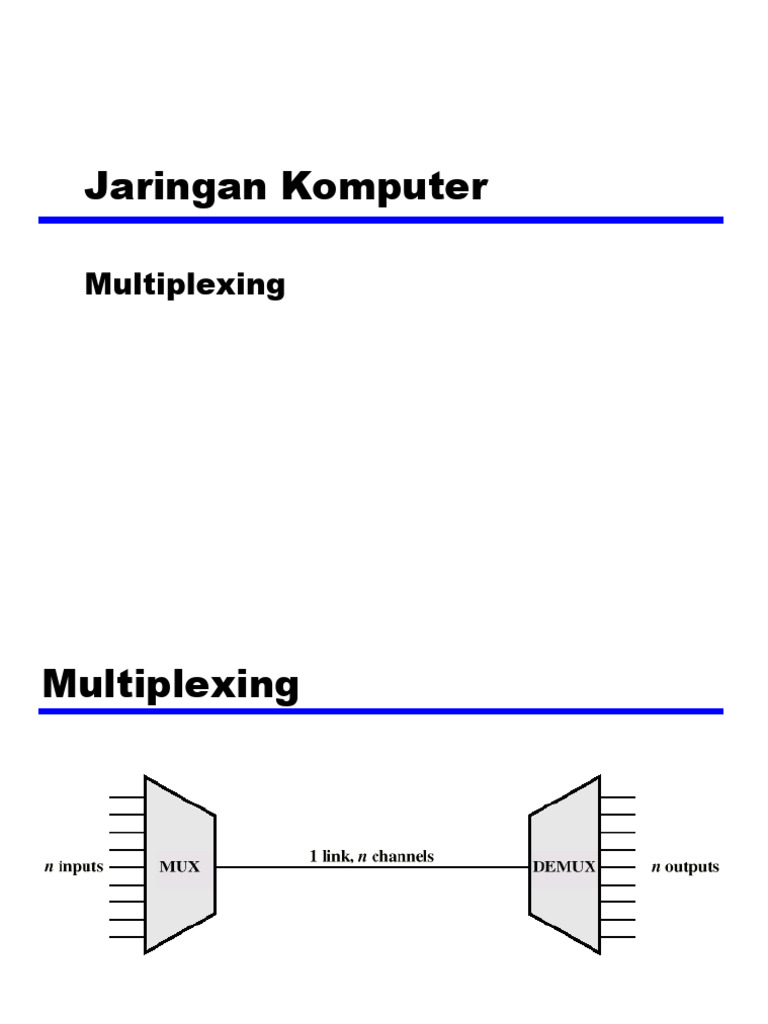 Bab 6 - Multiplexing | PDF | Teknologi & Rekayasa