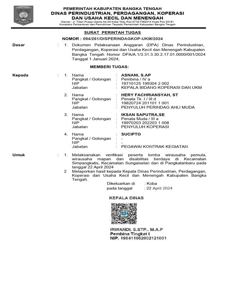 Dokumen Perjalanan Dinas 3 | PDF