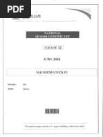 2024 Grade 12 Maths June Paper 1 | PDF