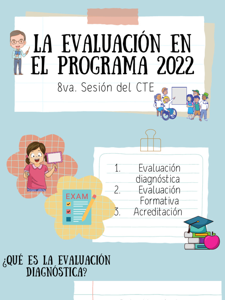 La Evaluación en El Programa 2022 | PDF | Evaluación | Aprendizaje