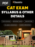 CAT 2025 Time Table IQuanta - July To Nov | PDF | Quadratic Equation | Equations