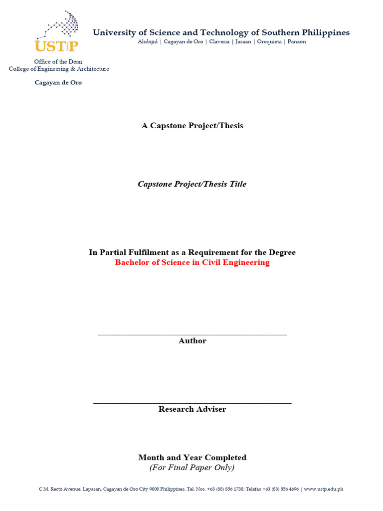 Concept Paper Template Capstone Thesis (Reyes) 1 | PDF | Science