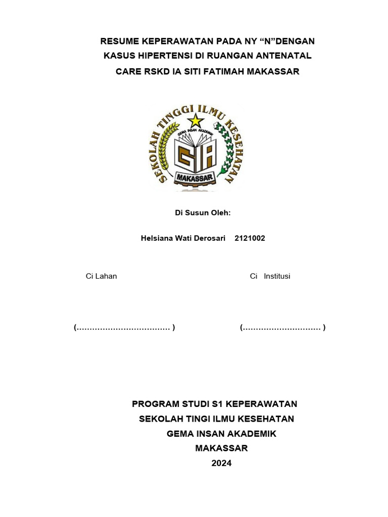 Resume Anc Hipertensi | PDF
