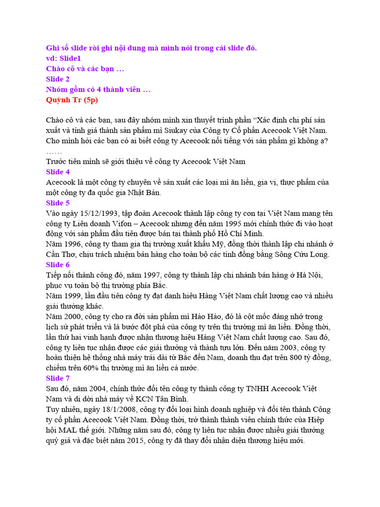 Kịch bản KTCP | PDF