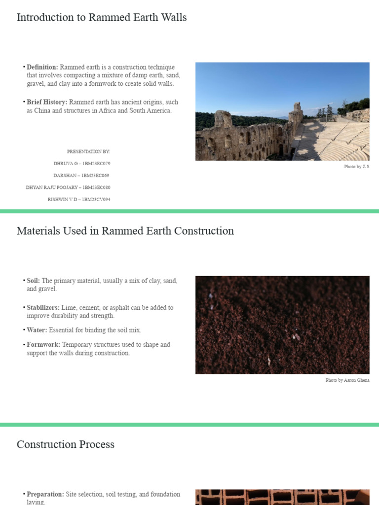 Introduction To Rammed Earth Walls | PDF | Physical Sciences ...