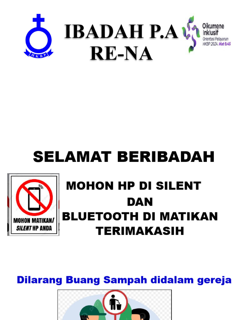 Ibadah Rena TGL 6 Juli 2024 | PDF