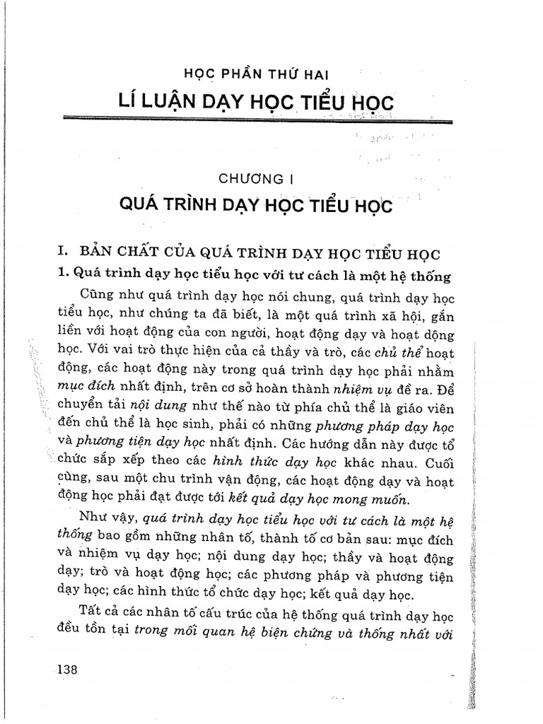Tailieuxanh Giao Trinh Giao Duc Hoc Tieu Hoc I Phan 2 4898 | PDF