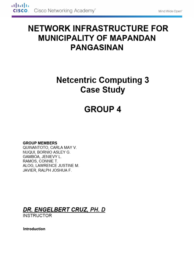 Group4 (Casestudy) | PDF | Computer Network | Information And Communications Technology