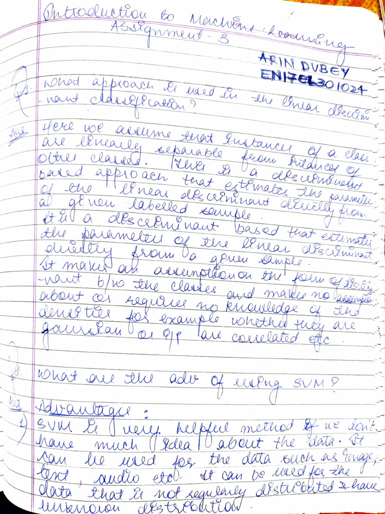 Ml Assignment 3 En17el301024 Arin Dubey Pdf