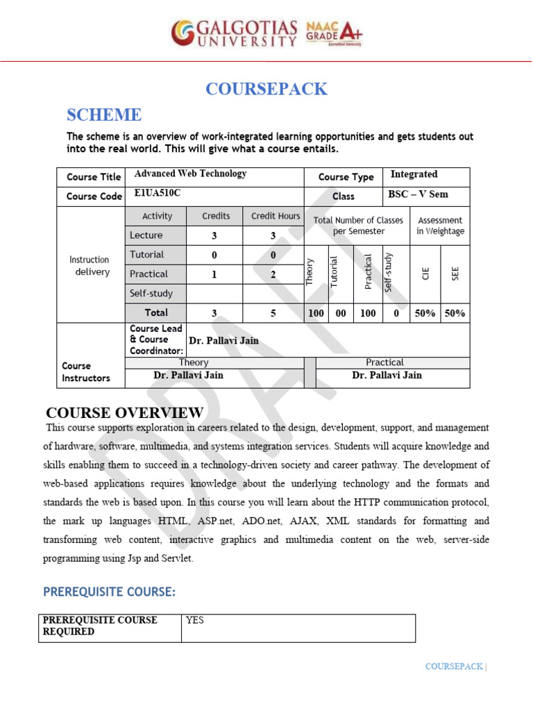 AdvanceWebTech CoursePack | PDF | Ajax (Programming) | World Wide Web
