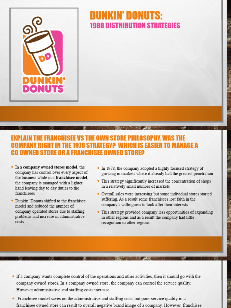 Dunkin Donut | PDF | Franchising | Brand
