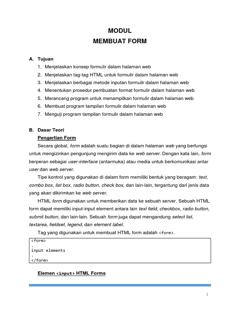 Modul 05 - Membuat Form | PDF | Bisnis