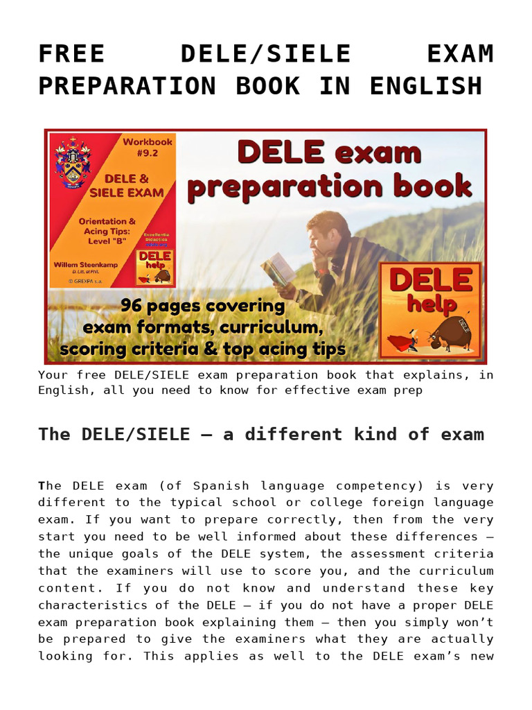 DELE Exam Book | PDF | Curriculum | Knowledge