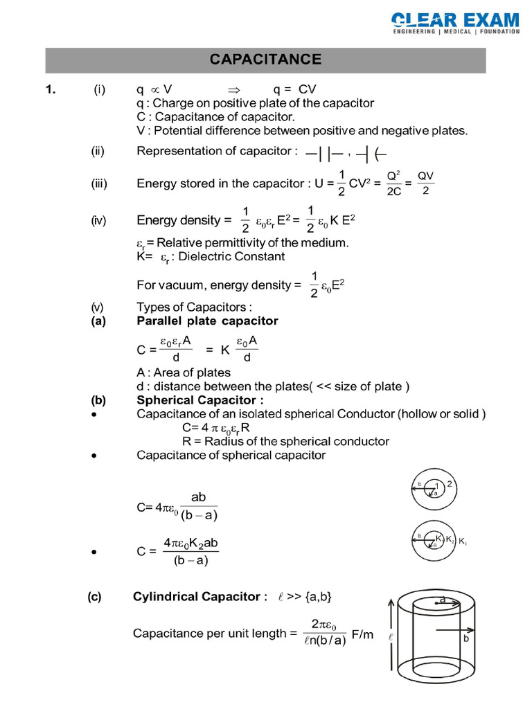 Capacitance | PDF