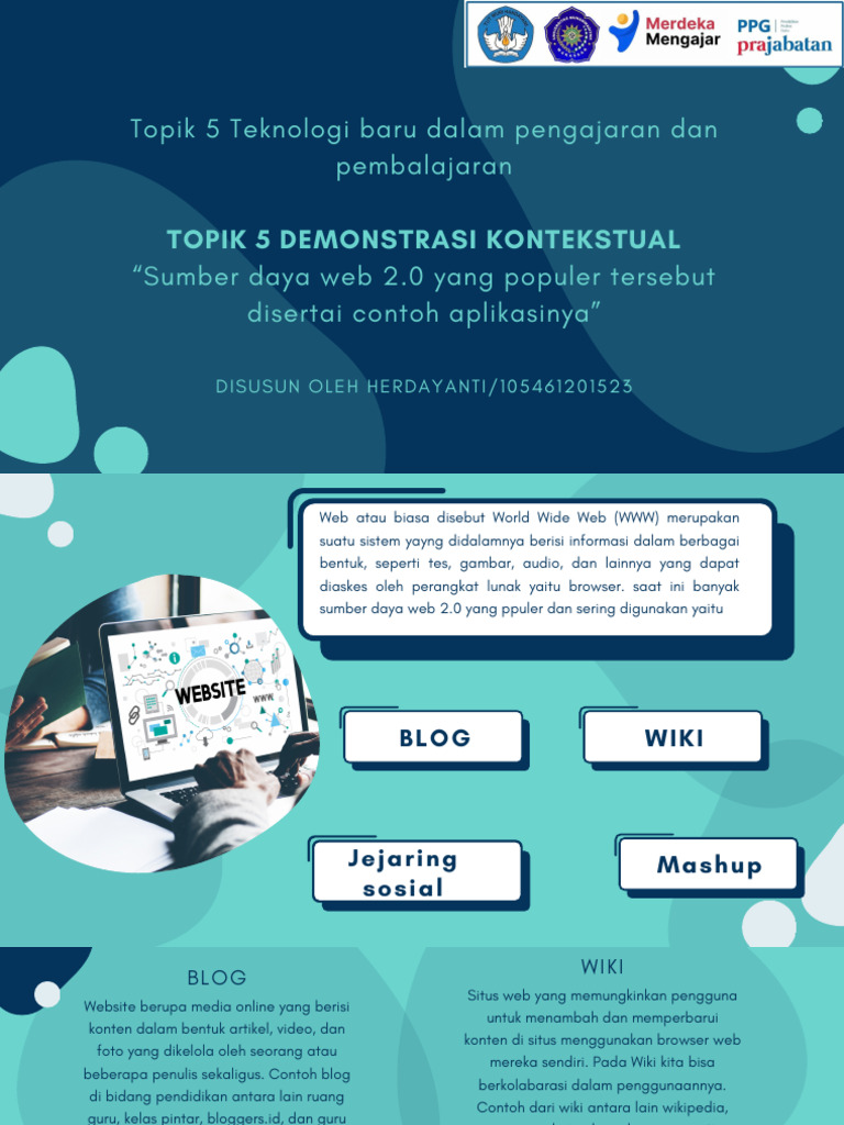 T5 Demonstrasi Kontekstual Teknologi Herdayanti | PDF