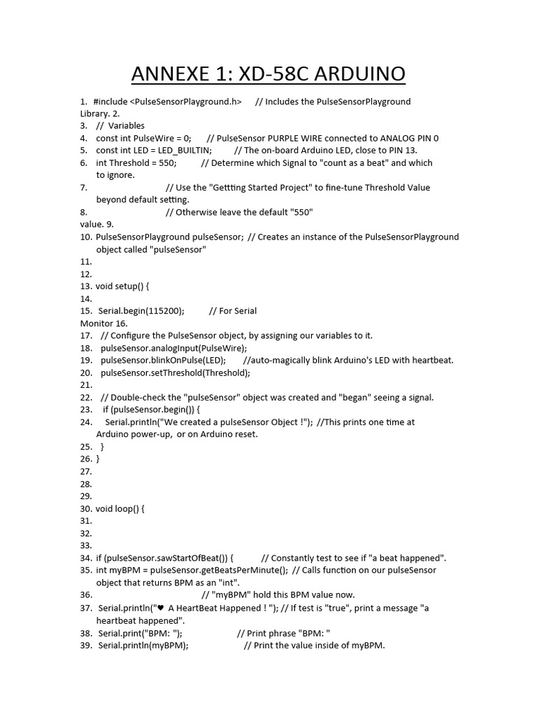 Arduino Pulse Sensor Code Example | PDF | Teaching Methods & Materials | Computers