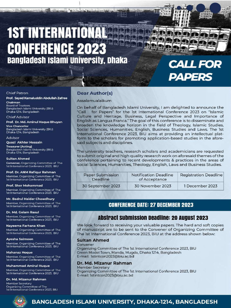 1st Conference 1 | PDF
