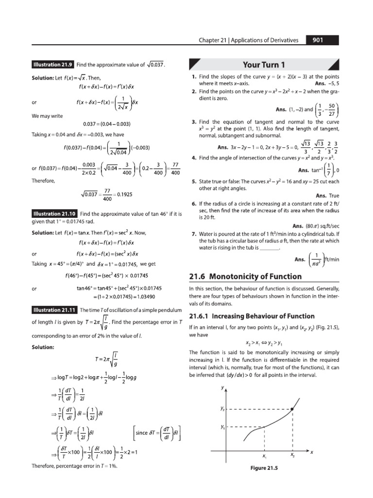 Application of Derivatives | PDF