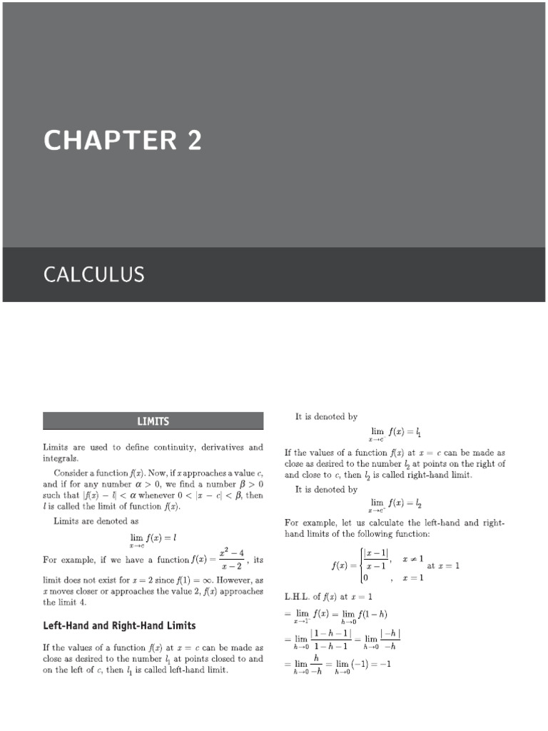 Calulus Problems Gate | PDF