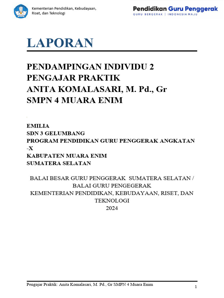Catatan Laporan Pi2 Bambang Heri Yanto | PDF