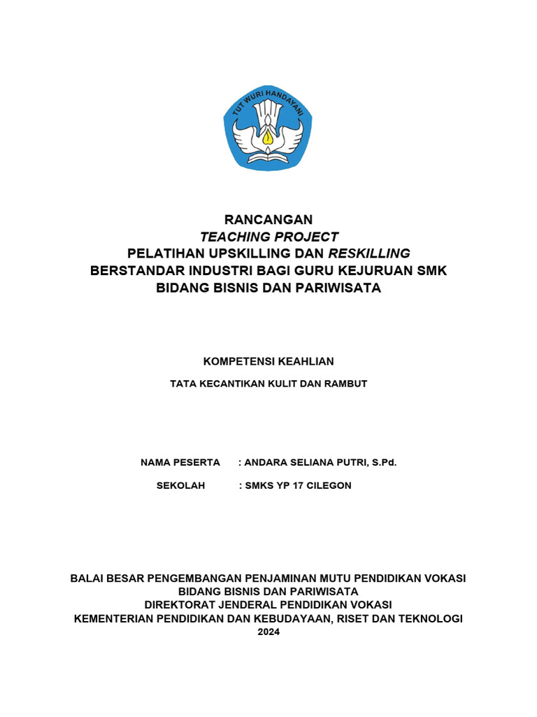 Rancangan Teaching Project Andara SP | PDF