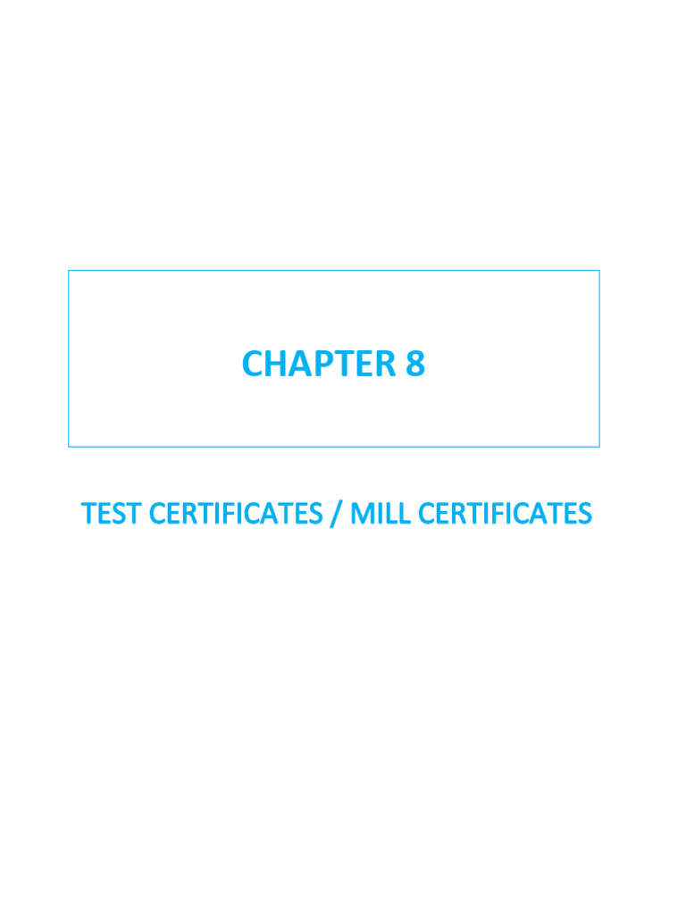 Test Certificate | PDF