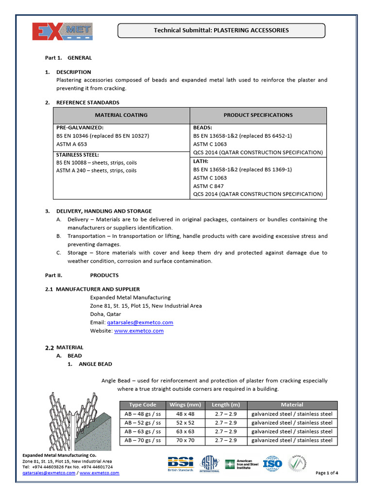 TDS Strip Mesh | PDF | Stainless Steel | Plaster