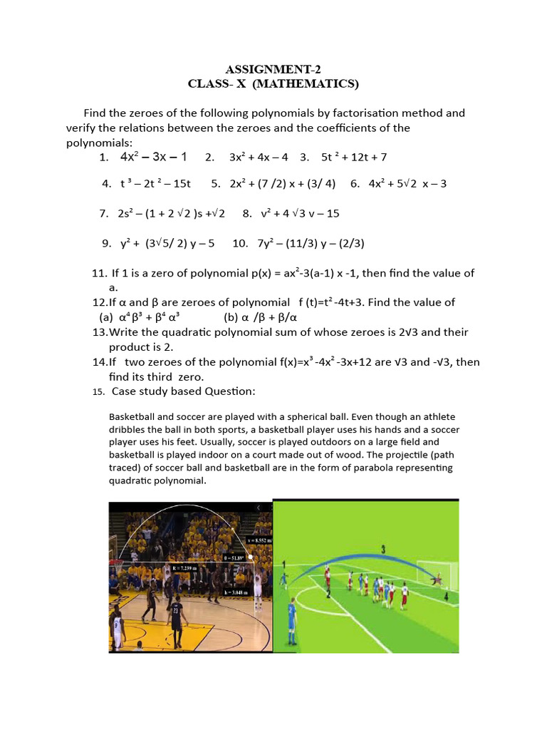 10 Class ASSIGNMENT-2 | PDF