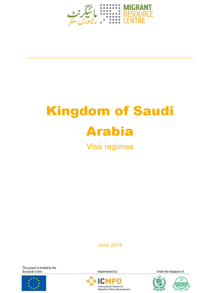 Kingdom of Saudi Arabia Visa Regimes | PDF | Travel Visa | Hajj