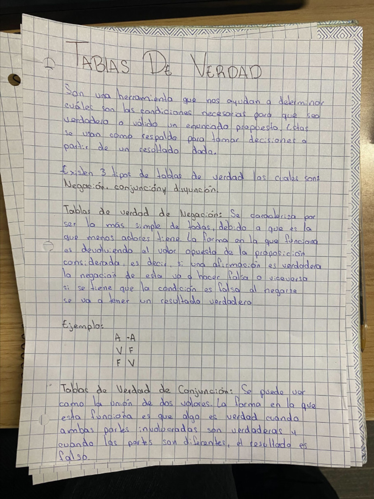 Tablas de Verdad | PDF