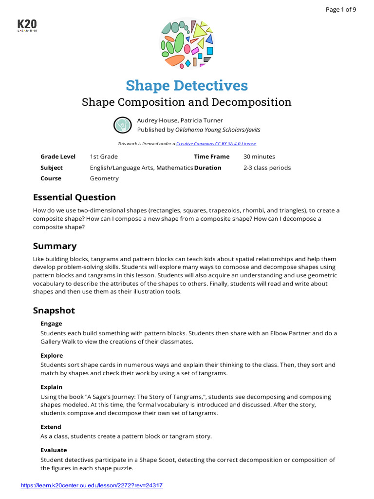 Shape Detectives | PDF | Shape | Learning
