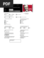 Encuesta de Satisfacción Al Cliente de KFC | PDF