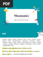 Groupwise Periodic Table Mnemonics | PDF
