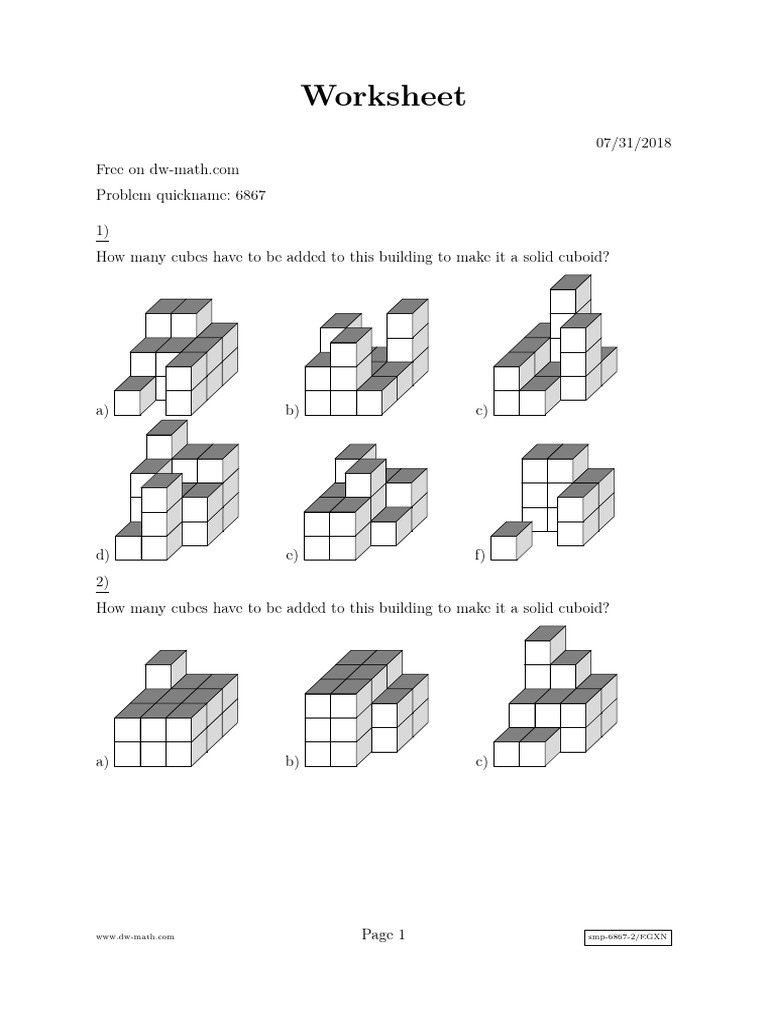 DW SMP 6867 2 Worksheet EGXN | PDF