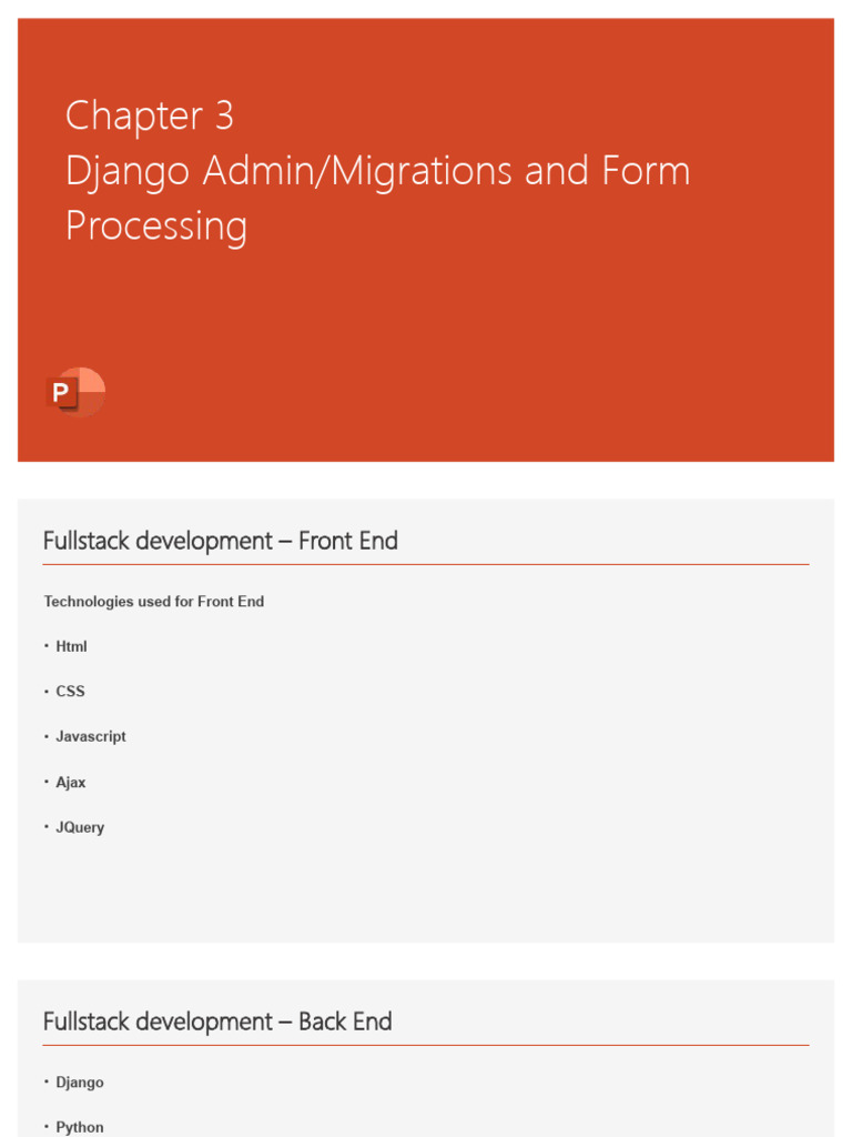Full Stack Development-Module 3 | PDF | Model–View–Controller | Databases