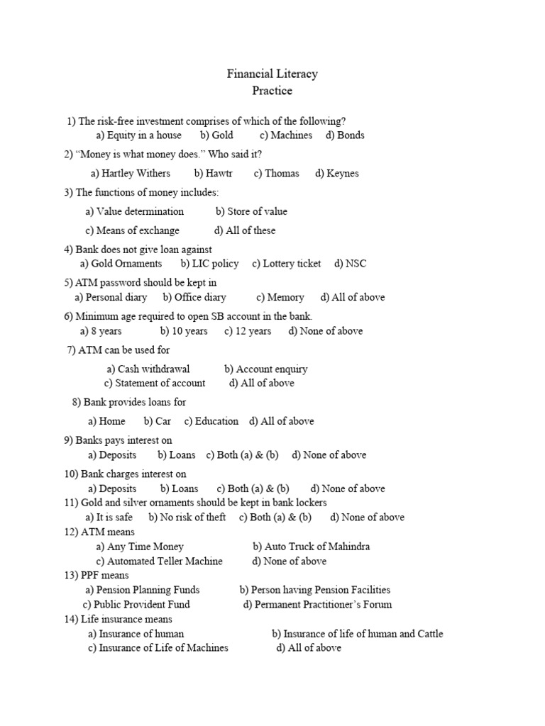 SEC Practice | PDF | Banks | Banking