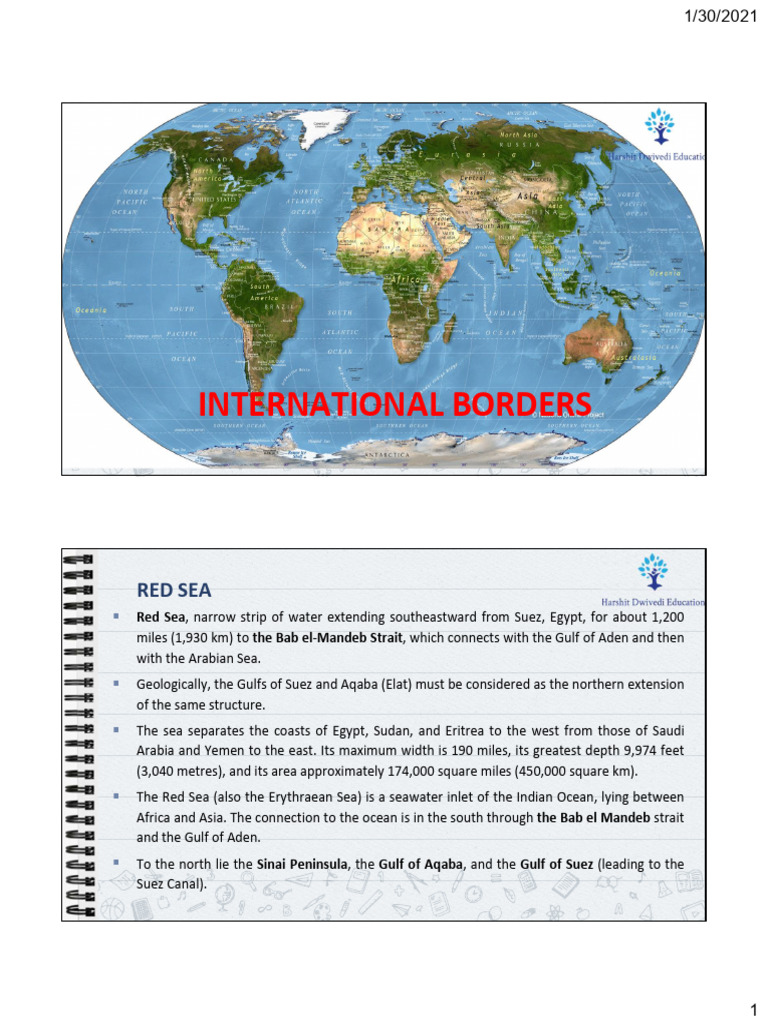 Border Series - Red Sea | PDF | Red Sea | Suez Canal