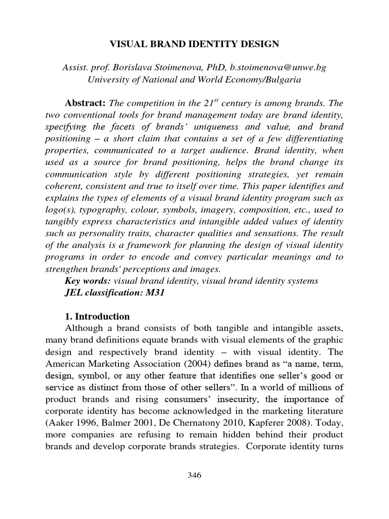 Visual Brand Identity Design | PDF | Brand | Logos