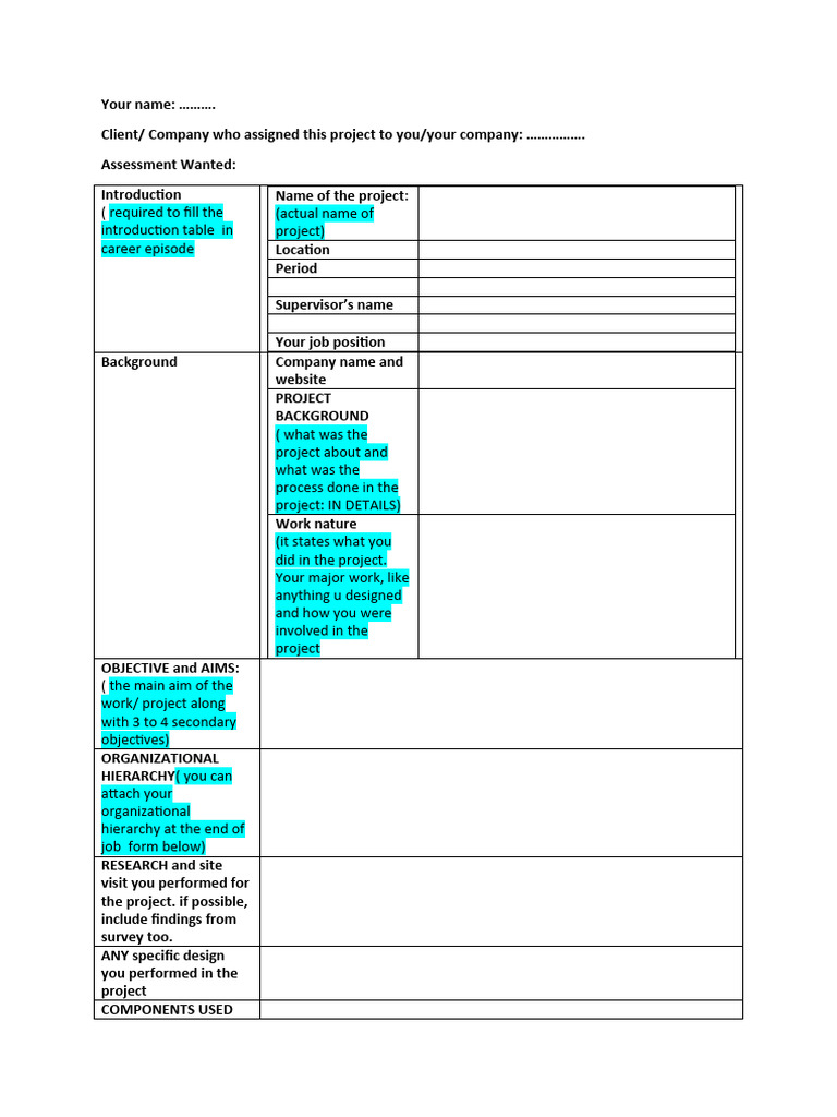 Customized Job Form 3 | PDF | Engineering | Business