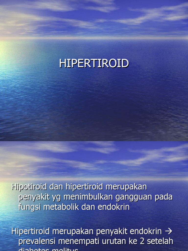 Hipertiroid | PDF | Pengembangan Diri | Kesehatan Holistik