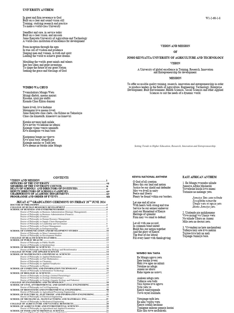 Final Graduation Booklet June 2024 | PDF | Engineering | Bachelor's Degree