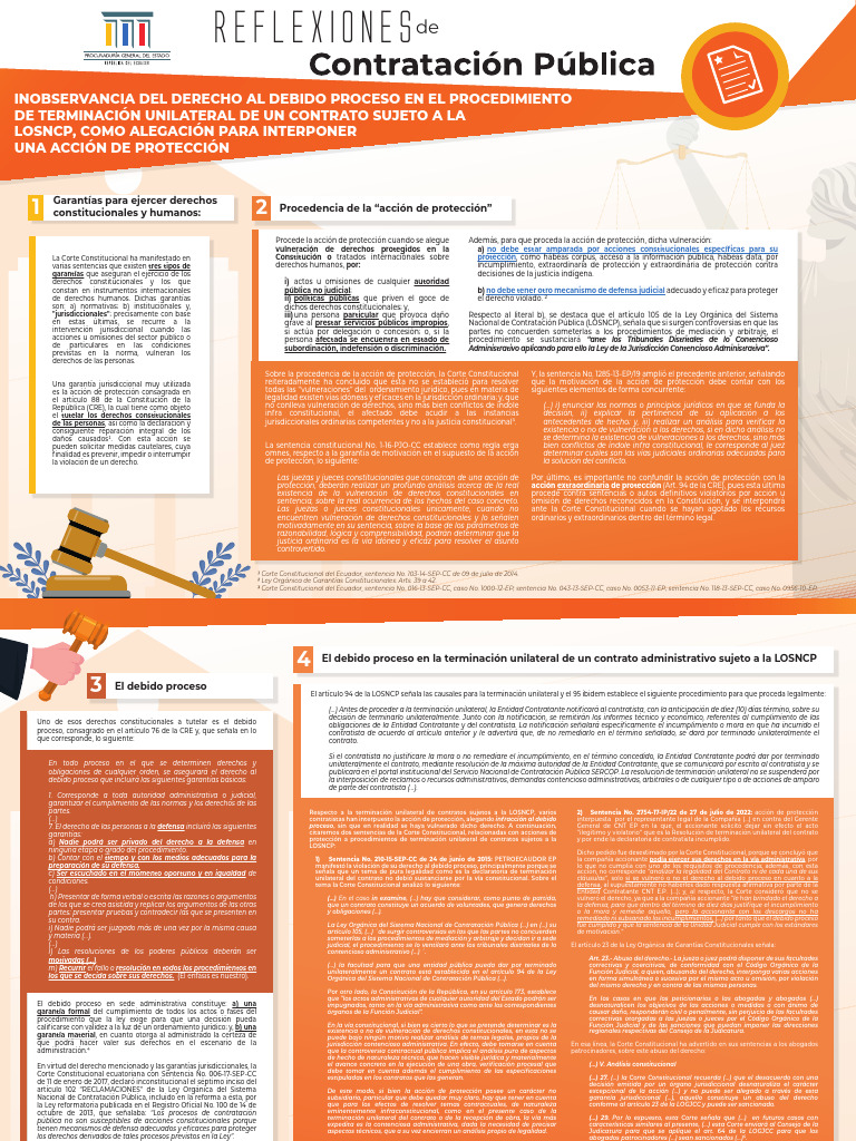 Acción de Protección y Debido Proceso en Contratos LOSNCP | PDF | Debido al proceso | Derecho ...