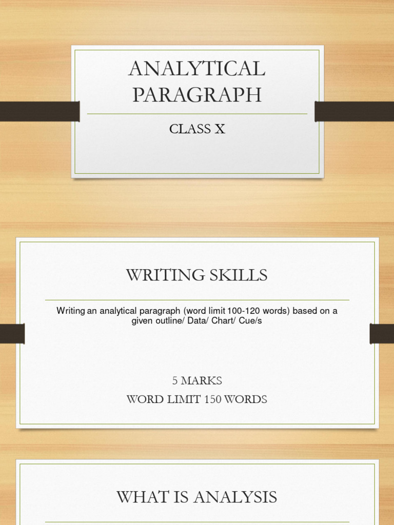 ANALYTICAL PARAGRAPH | PDF | Pie Chart | Chart