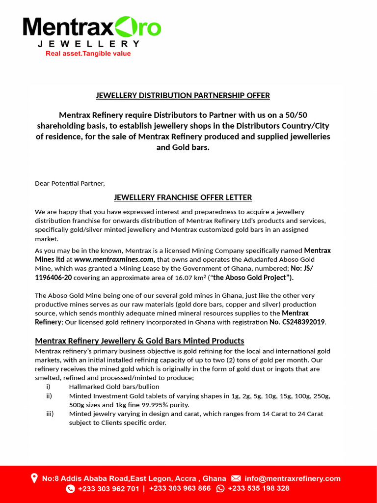 JEWELLERY FRANCHISE OFFER Final | PDF