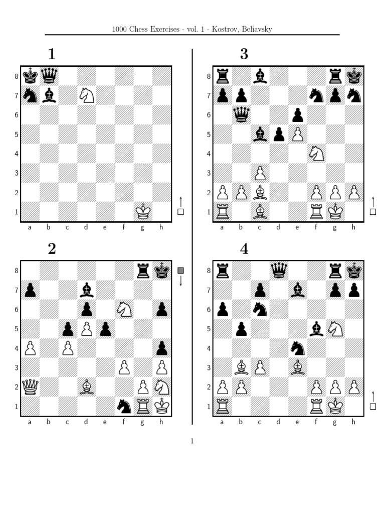 1000 Chess Exercises Vol.1 | PDF