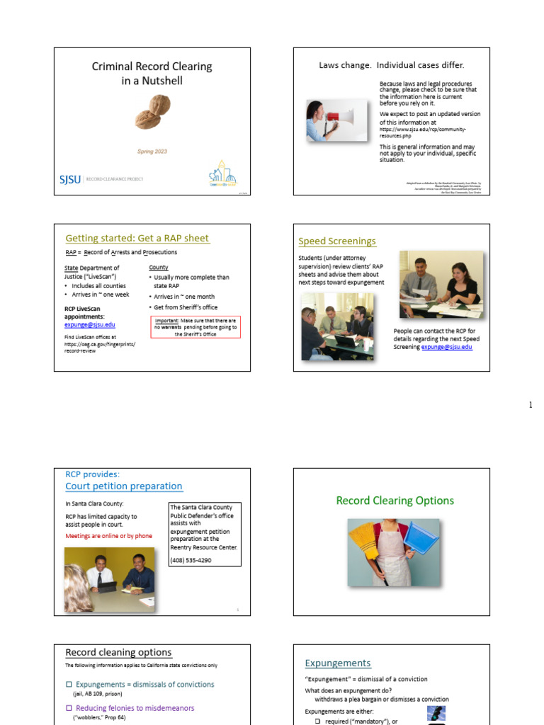 California Criminal Record Clearing Guide | PDF | Probation | Felony