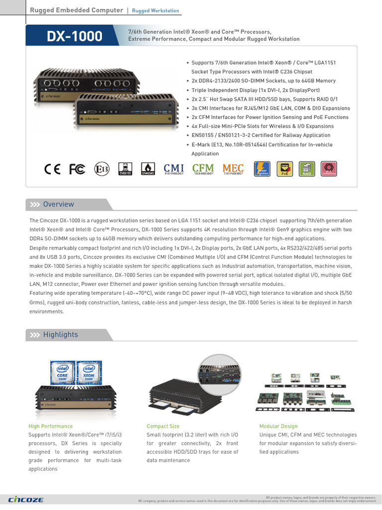 Datasheet dx-1000 | PDF | Solid State Drive | Usb