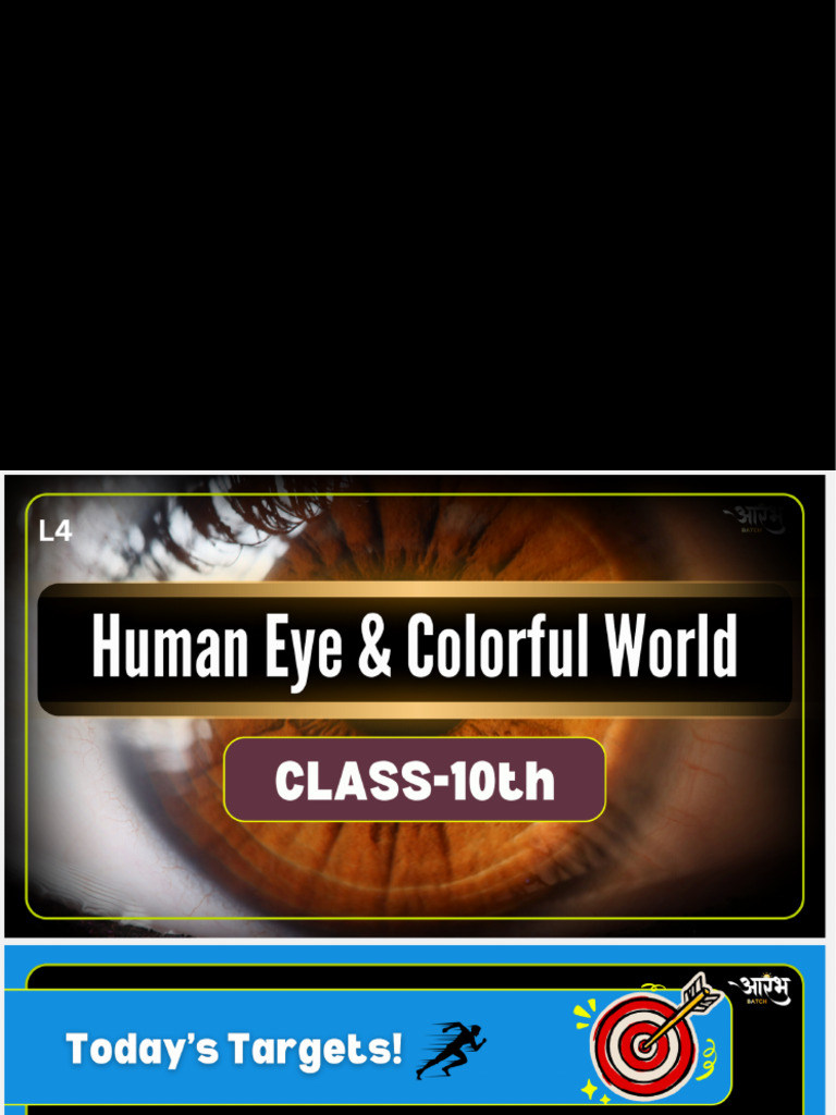HUMAN Eye and Colourful World L4 | PDF