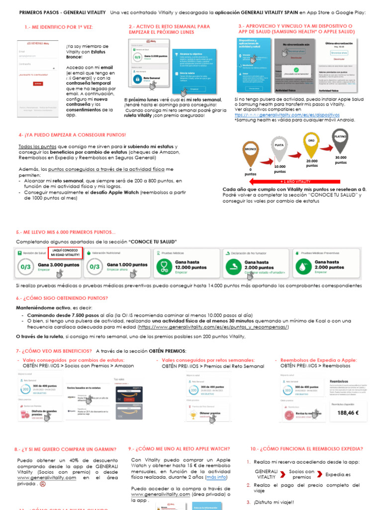guia_primeros_pasos_vitality | PDF | Aplicación movil | Google Play